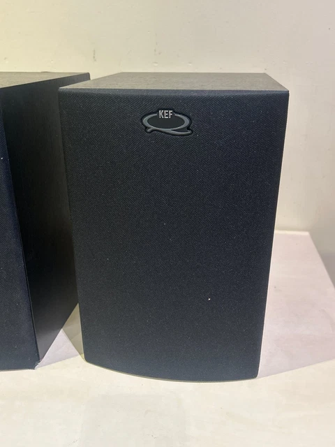KEF Q15 BOOKSHELF Speakers Pair 6 Ohm 10-100W Black Made in Belgium £45 ...