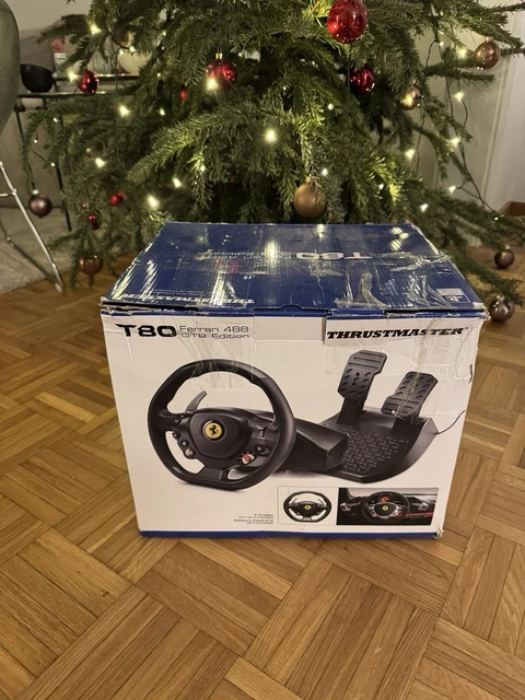 THRUSTMASTER T80 FERRARI 488 GTB Edition Lenkrad mit Pedalset EUR 54,00 ...