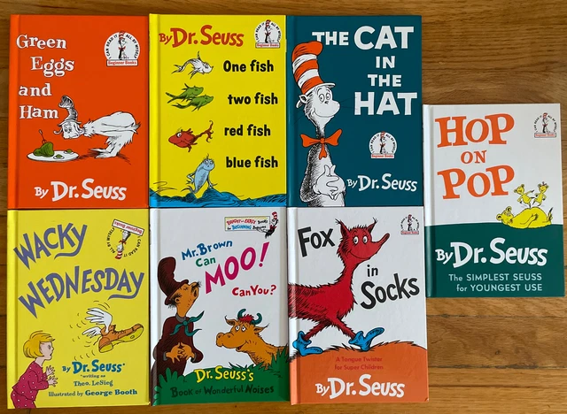 DR. SEUSS ONE FISH TWO FISH, GREEN EGGS & HAM,THE CAT IN THE HAT ...