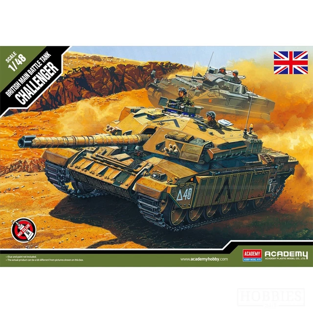 ACADEMY CHALLENGER BRITISH Main Battle Tank 1/48 Scale Plastic Model ...