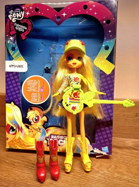 MY LITTLE PONY Equestria Girls Applejack Rainbow Rocks With Stamp Shoes ...