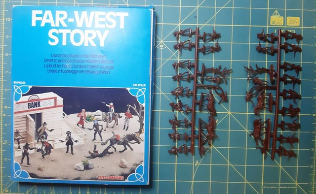 SOLDATINI ATLANTIC HO Scatola Libro 1561 Far West Banditi & Sceriffi ...