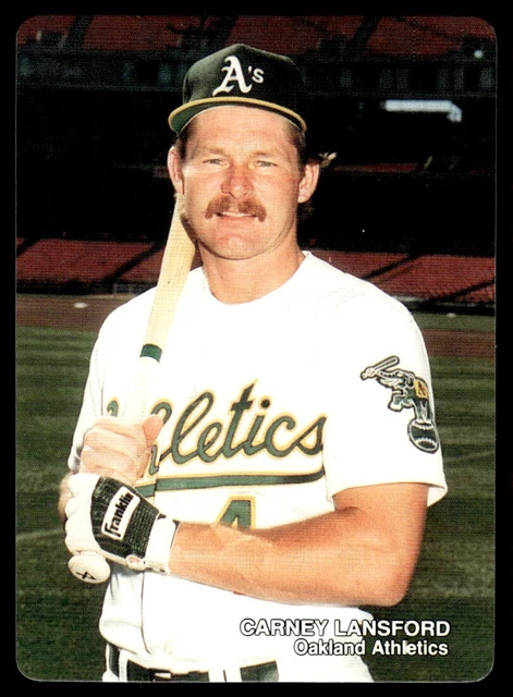 1989 MOTHER'S COOKIES Oakland Athletics Carney Lansford #5 EUR 2,20 ...