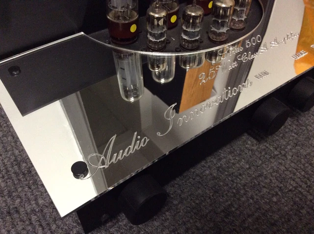 NEW AUDIO INNOVATIONS Series 500 Laser Cut Mirrored Acrylic Top Plate ...