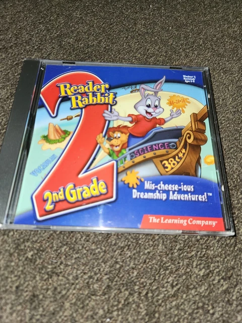 READER RABBIT 2ND Grade Ages 6-8 Win & Mac PC Computer Game Learning ...