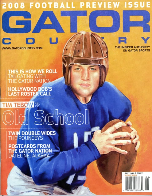 MAGAZINE DE FOOTBALL Tim Tebow Gator Country 2008 rare Brandon Crawford ...