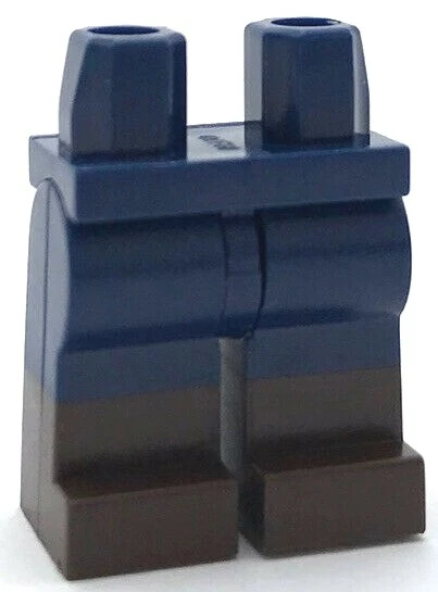 LEGO NEW DARK Blue Minifigure Legs Dark Brown Boots Pants Pieces £2.98 ...