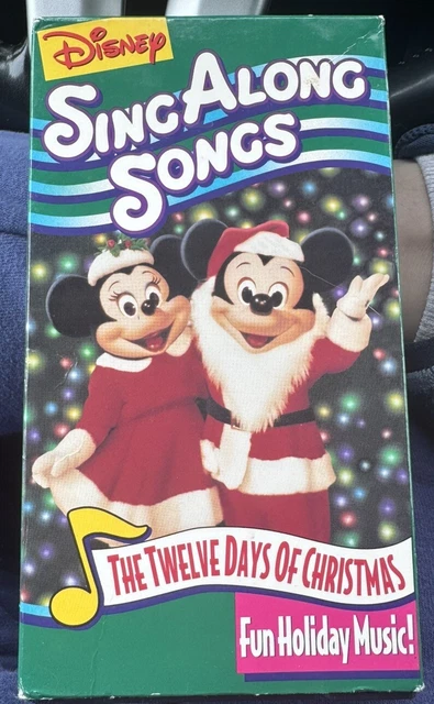 DISNEY SING ALONG Songs The Twelve Days Of Christmas VHS Tape 1994 ...