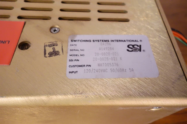 VARIAN BRUKER 820-MS ICP Spectrometer Power Supply Switching System 20 ...