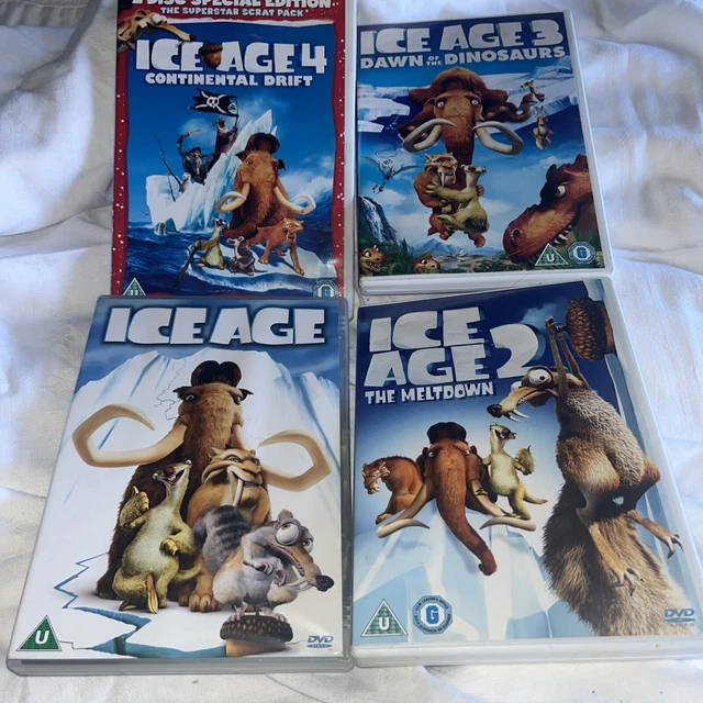 ICE AGE DVDS Including 2 Disc Special 4 Dvds In Total £8.00 - PicClick UK
