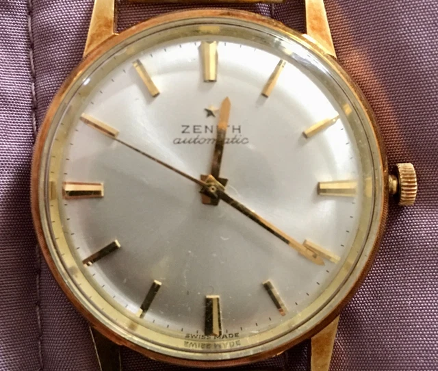 ZENITH STELLINA IN oro giallo 18kt Waterproof Seals Twice - Automatic ...