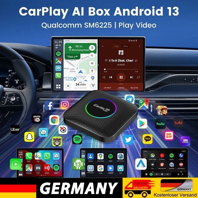 CARLINKIT TBOX AMBIENT LED Android 13 | Carplay & Android Auto | 4 GB ...