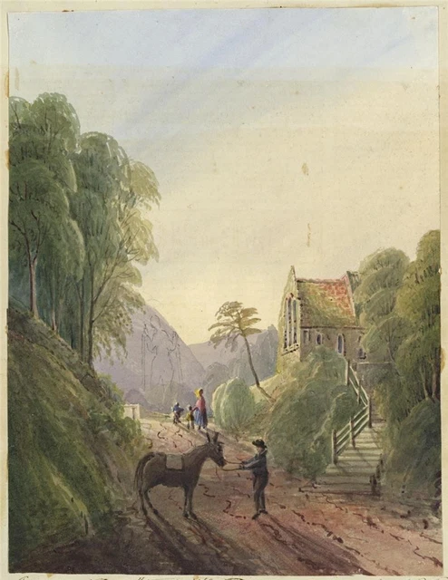 MARY WEBSTER (1794-1883) Watercolour Painting - Wilmington Church ...