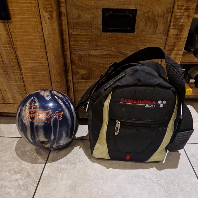 BRUNSWICK POWER GROOVE Reactive 5.45KG Bowling Ball In Dark Blue ...