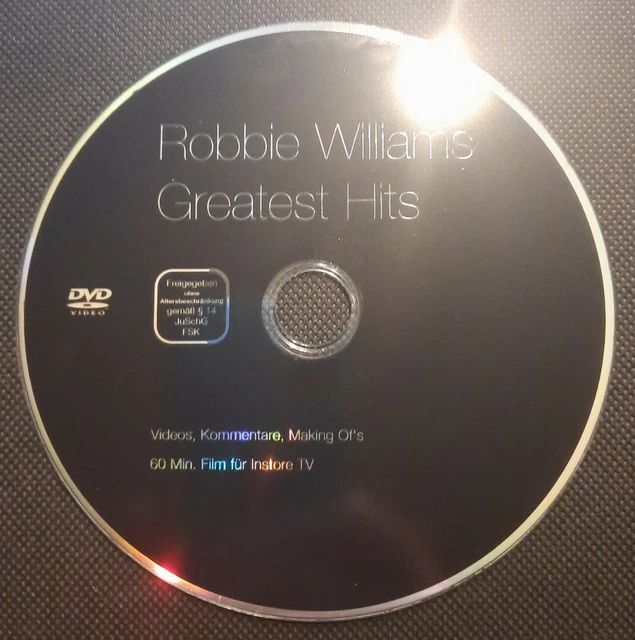 ROBBIE WILLIAMS RW Greatest Hits German Instore Promo DVD Interview ...