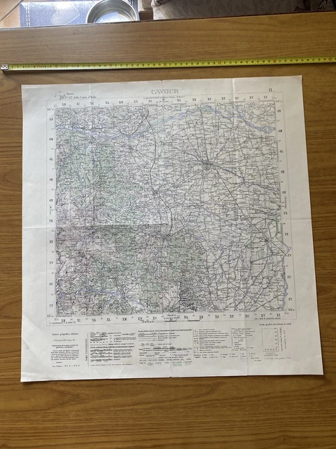 MAP MILITARY GEOGRAPHIC Institute Cavour 1933 B £15.85 - PicClick UK