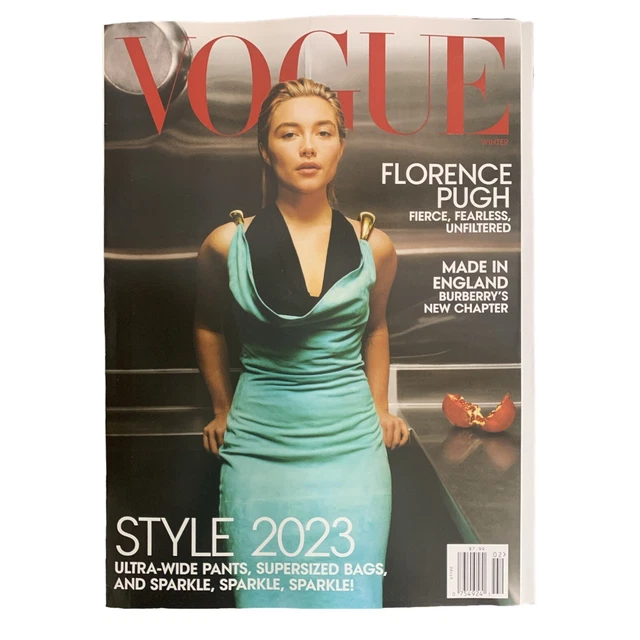 VOGUE MAGAZINE WINTER 2023 Florence Pugh Unfiltered Burberry Style 2023 ...