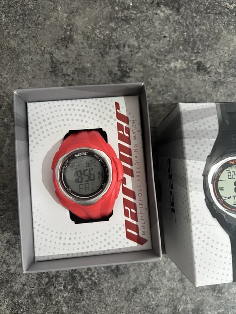 SEAC PARTNER, WRIST-MOUNT freediving Watch - Red £68.30 - PicClick UK