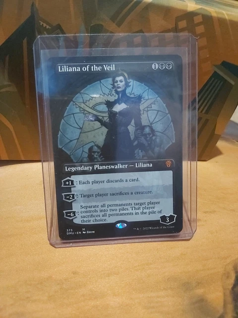 [NM] LILIANA OF The Veil - [Planeswalker][BORDERLESS] - DMU [MTG] [Mono ...
