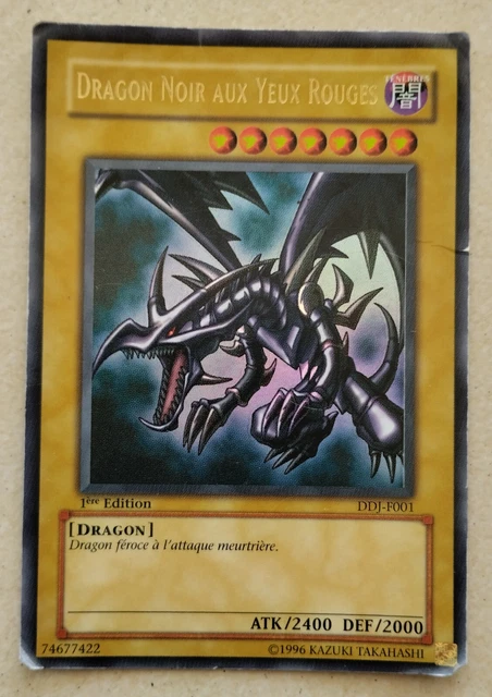 CARTE YU-GI-OH - Dragon Noir aux Yeux Rouges DDJ-F001 1996 1ère édition EUR 15,60 - PicClick FR