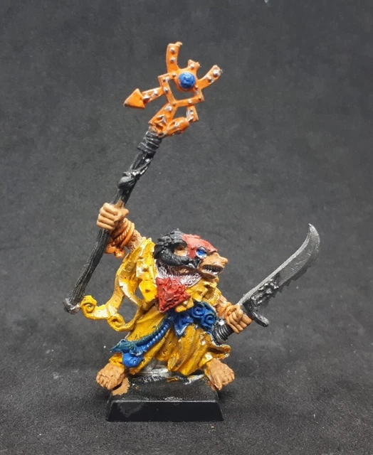 WARHAMMER SKAVEN GRIGIO veggente Thanquol metallo caos Ratmen ...