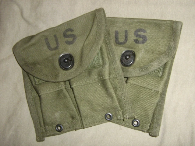 ODGREEN ARMY M1GARAND rifle carabine NOS wwII ammo clips magazine belt ...