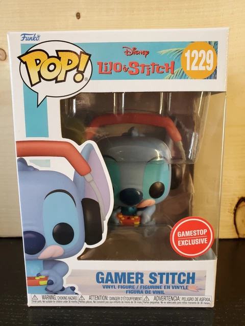 FUNKO POP! DISNEY Lilo & Stitch -Gamer Stitch #1229 (Gamestop Exclusive ...