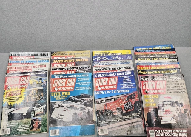 NASCAR VINTAGE A STOCK CAR RACING MAGAZINE 1980’s LOT 23 £25.51 ...