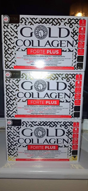 GOLD COLLAGEN FORTE Plus Bundle of 3 Boxes ( 1 month supply ) £70.00 ...