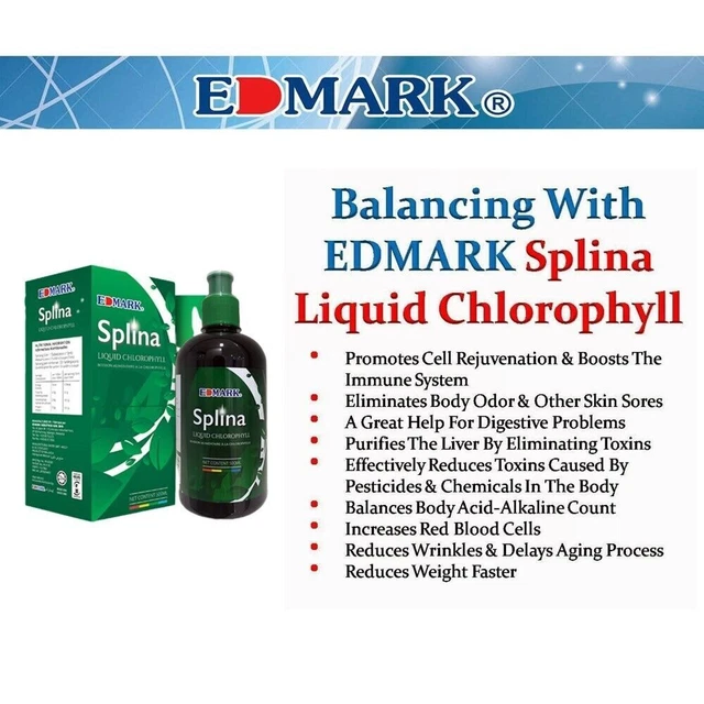 [NEW]3 BOX EDMARK Splina Chlorophyll 500ml Vitamin Detox Constipation ...