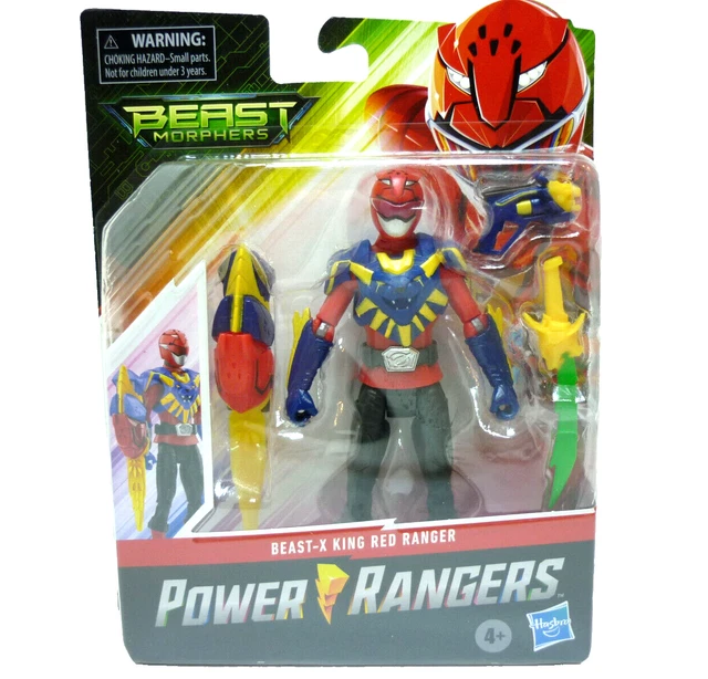POWER RANGERS BEAST X King Red Ranger Morphers With Morph X Key Figure ...