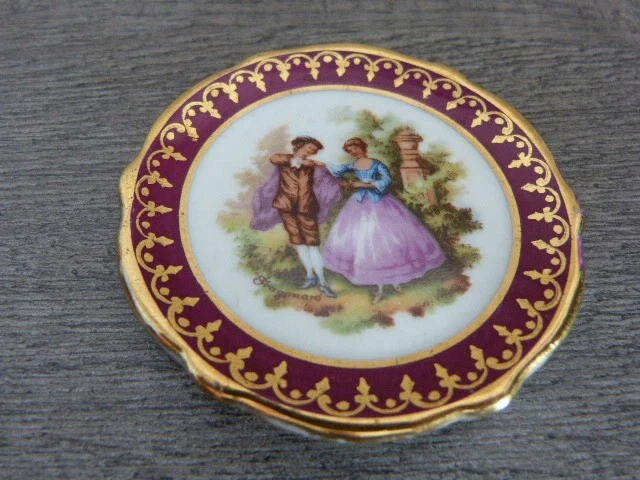 OBJET DE VITRINE , assiette miniature en porcelaine de limoges (smd ...