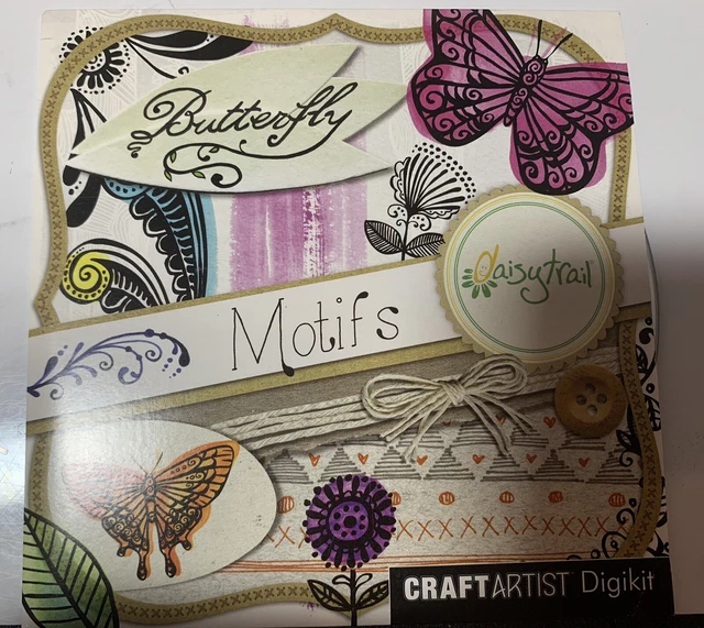 CRAFT ARTIST DIGIKIT Butterfly Motifs Daisy Trail Serif Cd Roms £5.00 ...