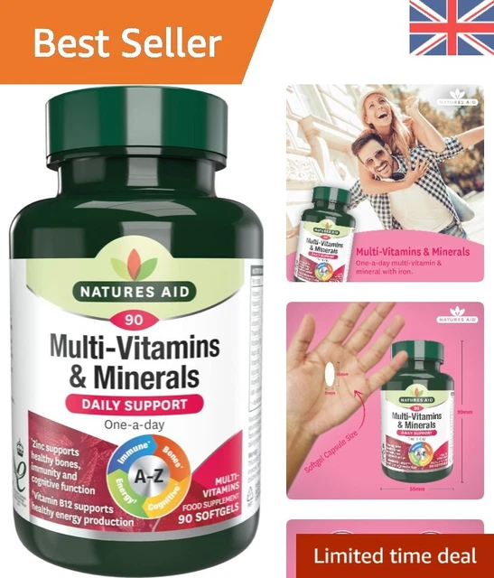 MULTI-VITAMINS AND MINERALS, 90 CapsulesPackaging may vary £12.99 ...