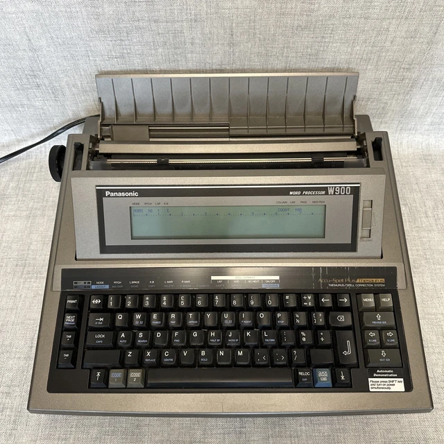 PANASONIC KX-W900 ELECTRONIC Typewriter Daisy Wheel Word Processor W900 ...