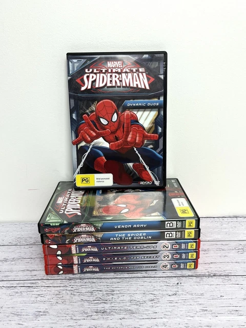 MARVEL ANIMATED ULTIMATE Spider Man DVD Collection x 6 Movies Region 4 ...