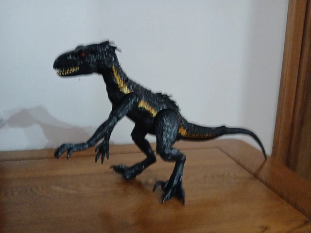 JURASSIC WORLD INDORAPTOR Dinosaur Figure Mattel 16" Toy (Box 36) £11. ...
