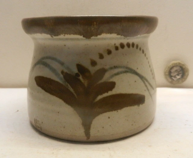 DAVID LEACH'S LOWERDOWN Pottery Sugar Bowl fully marked studio pottery ...