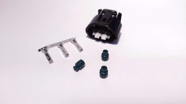 ALTERNATOR DENSO CONNECTOR 90980-11349 3 way socket oval plug Toyota ...