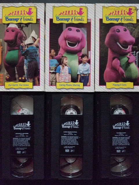 BARNEY TIME-LIFE VHS Lot Our Earth Our Home Caring Means Sharing ...