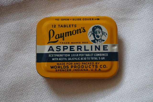 BOITE LAYMON'S ASPERLINE Medical Us Ww2 1944 EUR 14,99 - PicClick FR