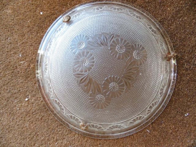 ANCIEN LUSTRE / suspention verre 34cm, 2.9kg 1940 EUR 150,00 - PicClick FR