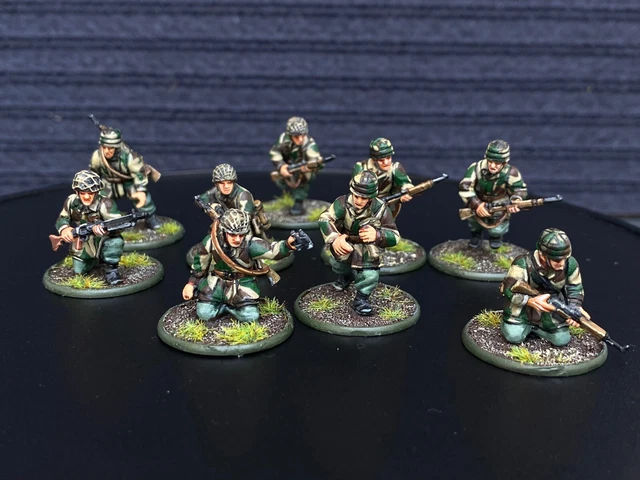 PRO PAINTED BOLT ACTION 28mm FIGURES - FALLSCHIRMJAGER SQUAD EUR 50,00 ...