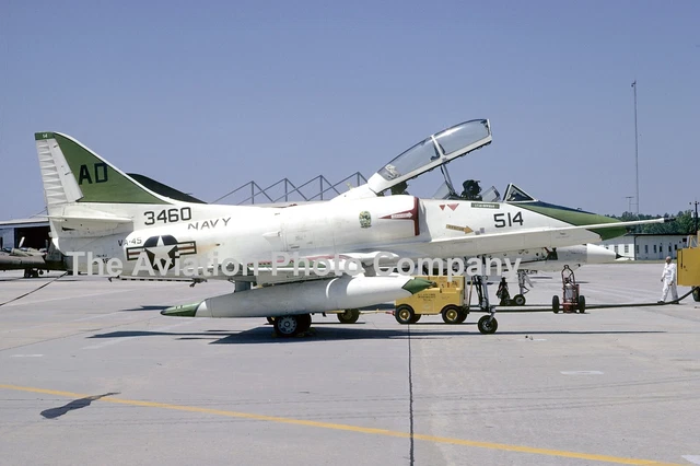 US NAVY VA-45 Douglas TA-4J Skyhawk 153460/AD-514 (1974) Photograph £1. ...