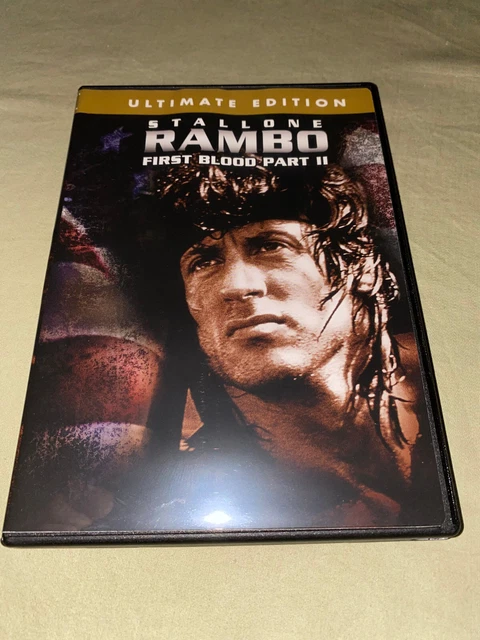RAMBO : FIRST Blood Part II DVD écran large Ultimate Edition Sylvester ...