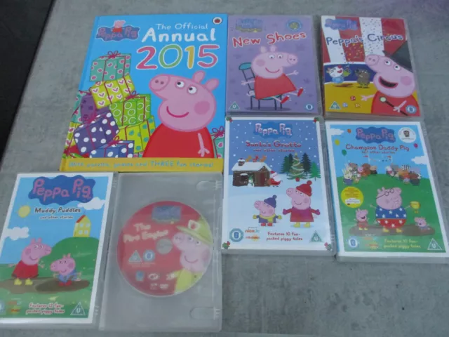 6 X PEPPA Pig DVD Bundle Job Lot + 2015 annual unused £6.00 - PicClick UK 6 X PEPPA Pig DVD Bundle Job Lot + 2015 annual unused £6.00 - PicClick UK