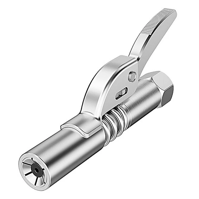 GREASE GUN COUPLER Quick Lock Nozzle Heavy Duty High Pressure Double ...