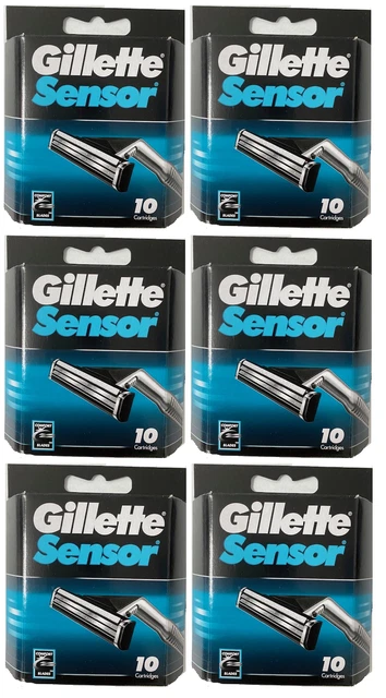GILLETTE SENSOR RAZOR Blades - 60 Cartridges $60.99 - PicClick