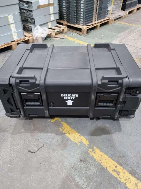 MOBILE FLIGHT SERVER Rack AV Tech Cabinet Carrier with wheels BLACK £30 ...