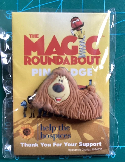 THE MAGIC ROUNDABOUT Dougal Pin Badge New On Card And Sealed £3.00 ...